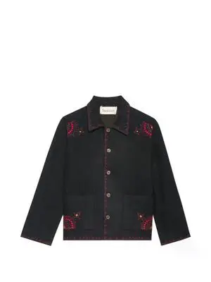 BAZISZT Scarlet Embroidered Jacket - Black