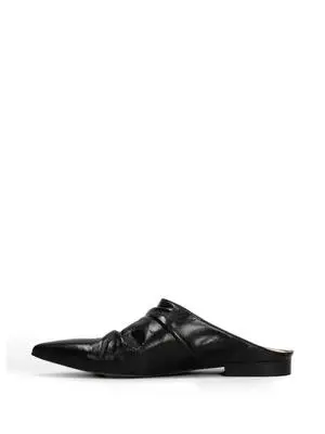 ALCHIMIA Ruched Pointed-toe Mules