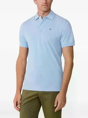 HACKETT Embroidered Slim-fit Polo Shirt - Blue