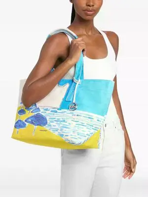 Michael Kors Beach Print Tote Bag - Blue