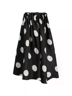 Khaite Polka-dot Skirt - Black