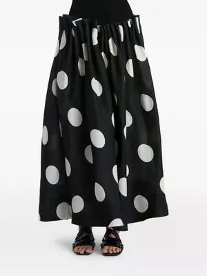 Khaite Polka-dot Skirt