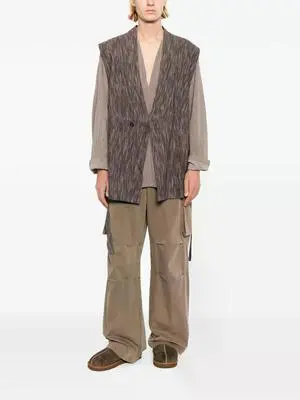 JAN JAN VAN ESSCHE Mélange V-neck Gilet