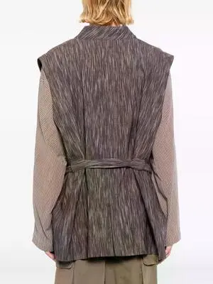 JAN JAN VAN ESSCHE Mélange V-neck Gilet