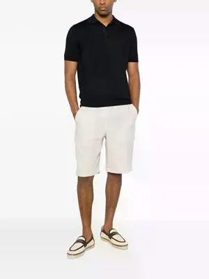 Canali Navy Polo Shirt - Blue