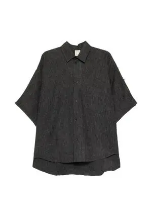 JAN JAN VAN ESSCHE Striped Short-sleeve Shirt - Grey
