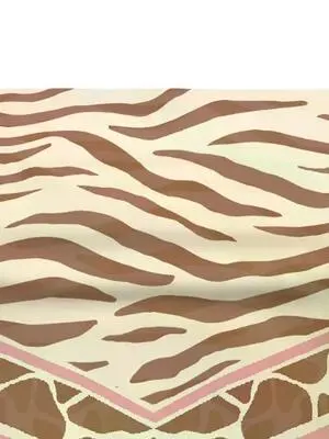 MC2 SAINT BARTH Zebra Print Foulard Top