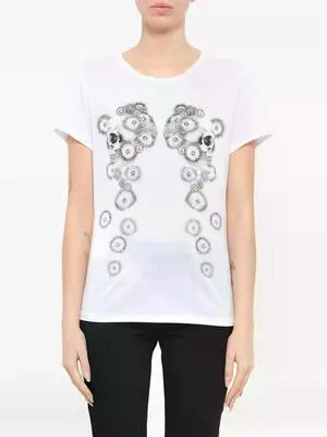 Alexander McQueen Double Skull Print T-shirt