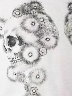 Alexander McQueen Double Skull Print T-shirt