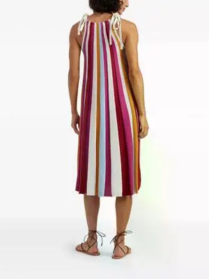 Chinti & Parker Striped Straps Midi Dress