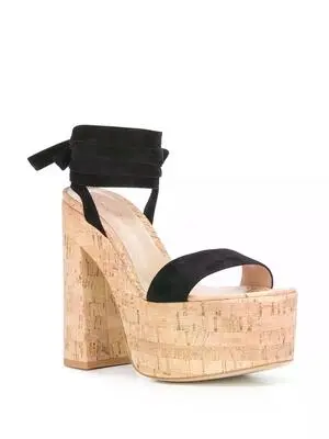GIANVITO ROSSI Platform Ankle-wrap Sandals