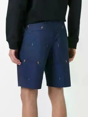 Kenzo Badge Embroidered Chino Shorts