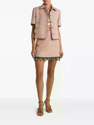 Etro Check Tweed Jacquard Jacket