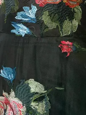 Marchesa Floral Embroidered Off-the-shoulder Gown