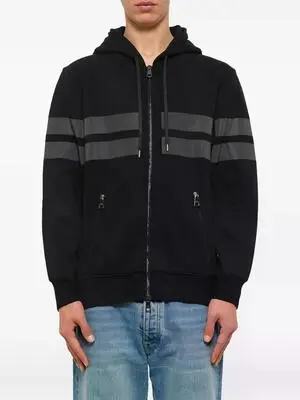 Neil Barrett Panelled Hoodie - Black