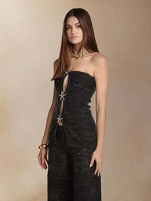 Victoria's Secret Capittana Tory Top - Black
