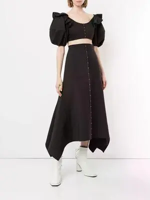 ELLERY Hilaria Puff-sleeve Top