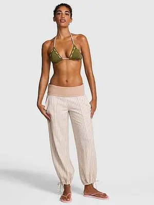Pink Mid Rise Activewear For Women