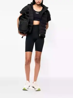 EA7 Emporio Armani High-waisted Logo Shorts
