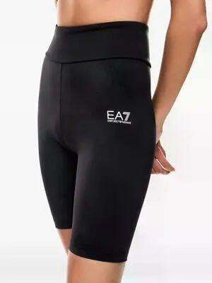 EA7 Emporio Armani High-waisted Logo Shorts