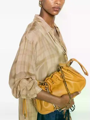 Zimmermann Halcyon Ruched Chain-link Shoulder Bag