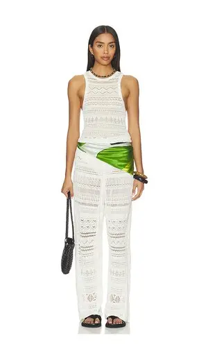 Nanushka Raisie Knit Tank - White