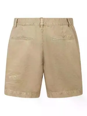Dsquared2 Dan Cotton Twill Distressed Shorts
