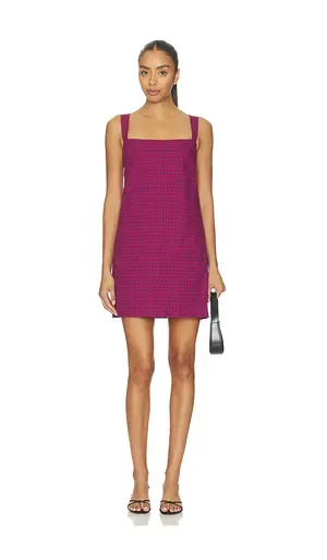 Simkhai Sloan Mini Dress With Gingham Checks