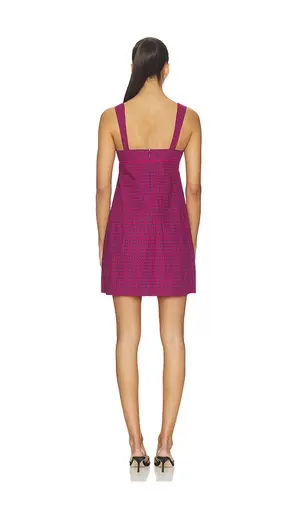 Simkhai Sloan Mini Dress With Gingham Checks