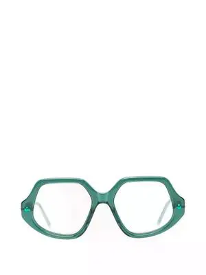 KUBORAUM Geometric-frame Sunglasses - Green