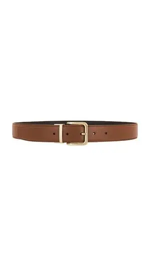Vince 32mm Alex Reversible Stitched Belt - Brown