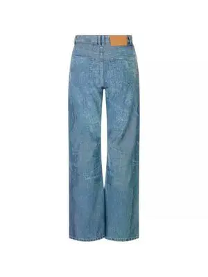 DIESEL® Acid Wash Wide-leg Jeans