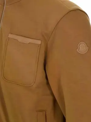 Moncler Logo Patch Zip-up Sweater