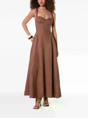 NICHOLAS Anya Maxi Dress - Brown