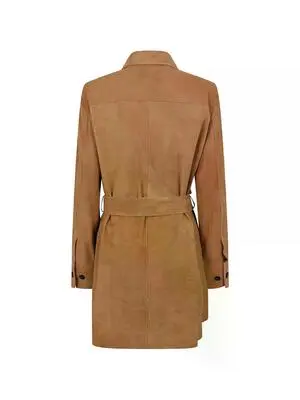 Antonelli Firenze Belted Suede Shirt