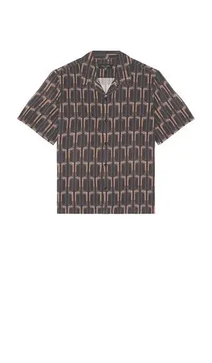 Rag & Bone Avery Printed Shirt In . Also - Brown