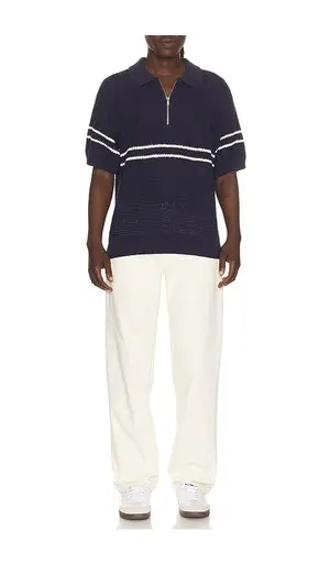 DUNST Half Zip Polo In . Also