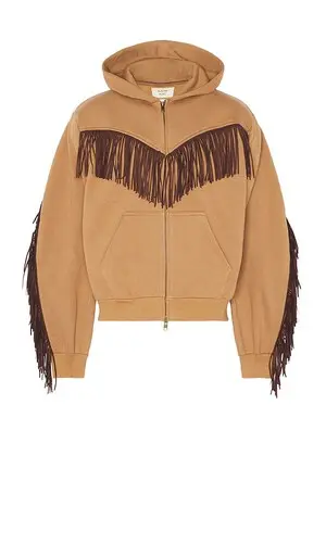 AUSTIN POST Fringed Full Zip Hoodie
