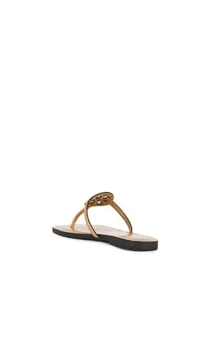 Tory Burch Miller Square Toe Flip Flop - Tan
