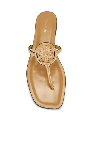 Tory Burch Miller Square Toe Flip Flop - Tan