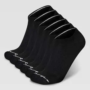Champion 6pk Cushion Low Cut Socks - Black