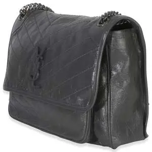 Saint Laurent Niki Chain Satchel - Gray