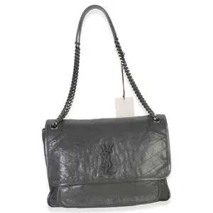 Saint Laurent Niki Chain Satchel - Gray