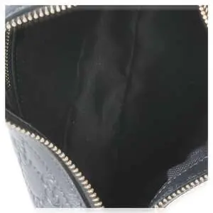 Gucci Embossed Calfskin Gg Arabella Half Moon Shoulder Bag - Black