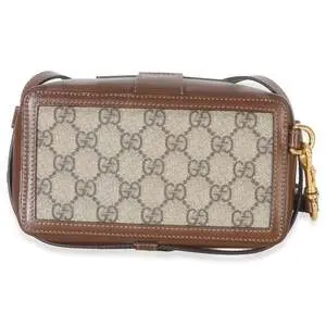 Gucci Gg Supreme Monogram Clasp Bag