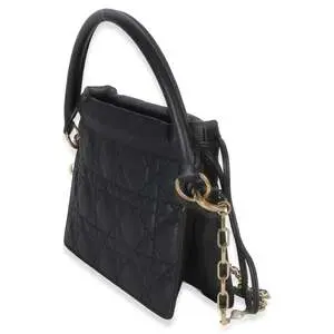 Dior Lambskin Cannage Lady Milly Drawstring Bag