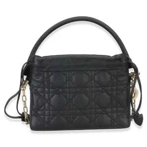 Dior Lambskin Cannage Lady Milly Drawstring Bag