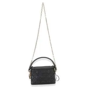 Dior Lambskin Cannage Lady Milly Drawstring Bag