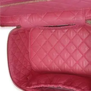 Chanel Quilted Caviar Top Handle Vanity Case