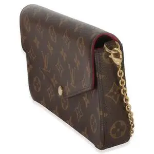 LOUIS VUITTON Monogram Canvas Felicie Pochette Shoulder Bag - Brown